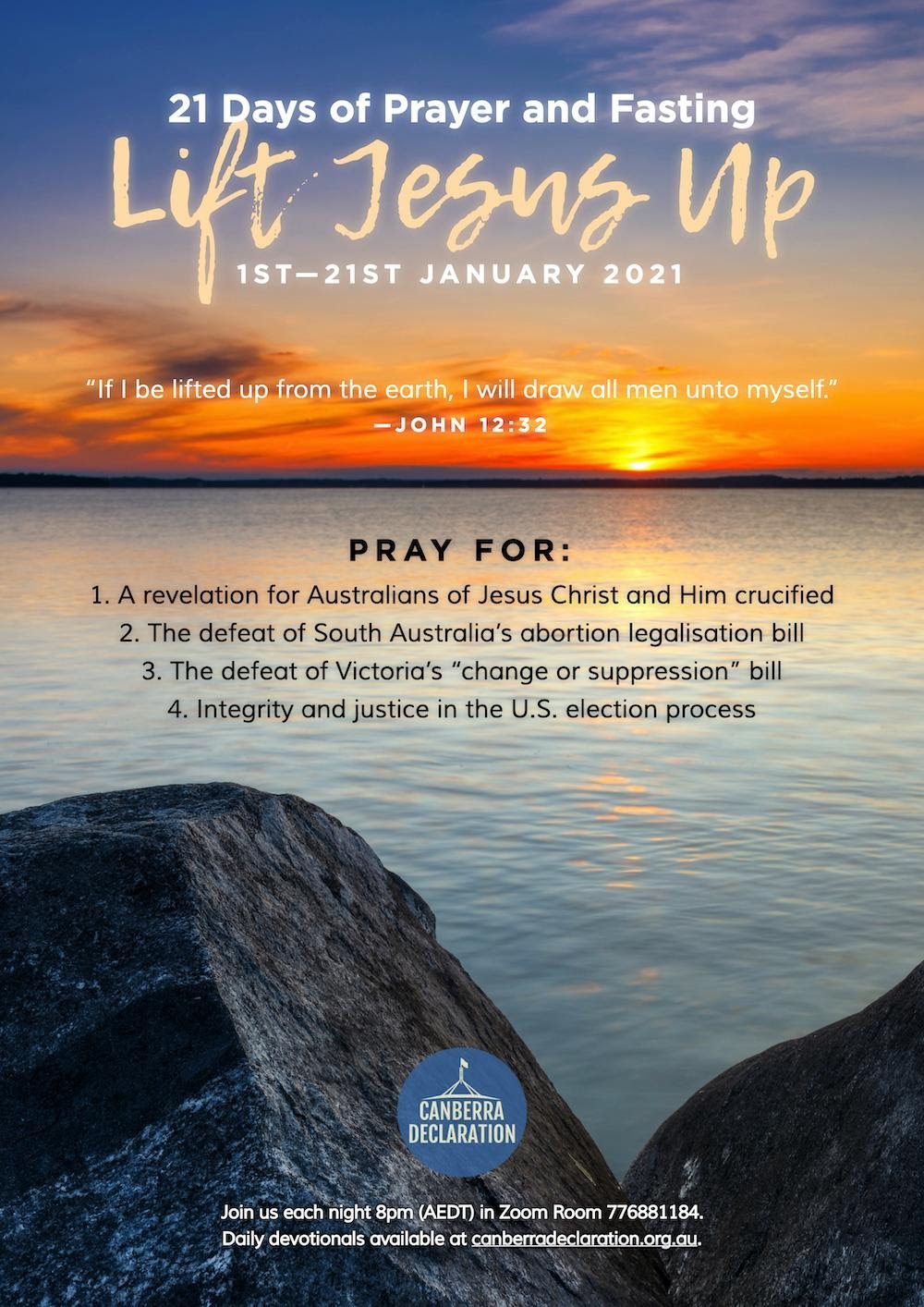 21 Days of Prayer & Fasting to Lift Up JESUS: 1 - 21 January 2021 - The ...